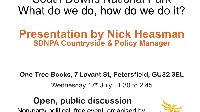 Presentation about South Downs National Park. - East Hampshire Liberal ...